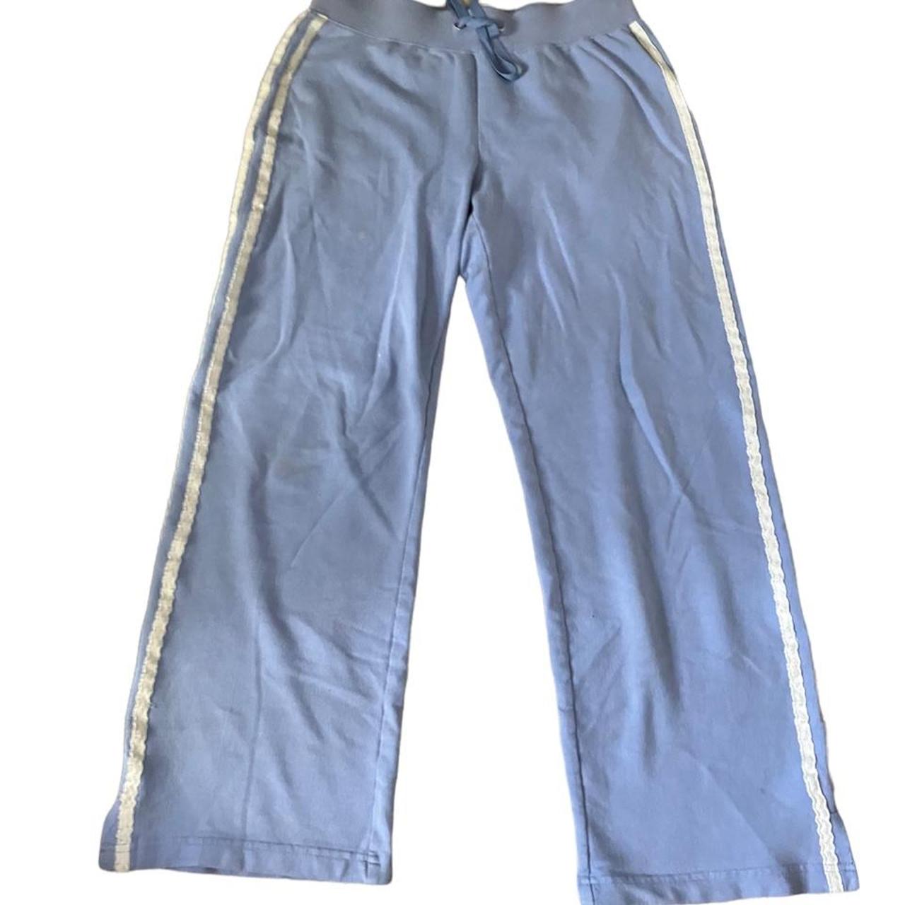 Light blue flared sweat pants Good... - Depop