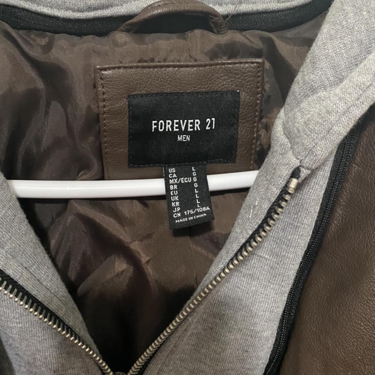 Forever 21 men’s faux leather combo jacket. New... - Depop
