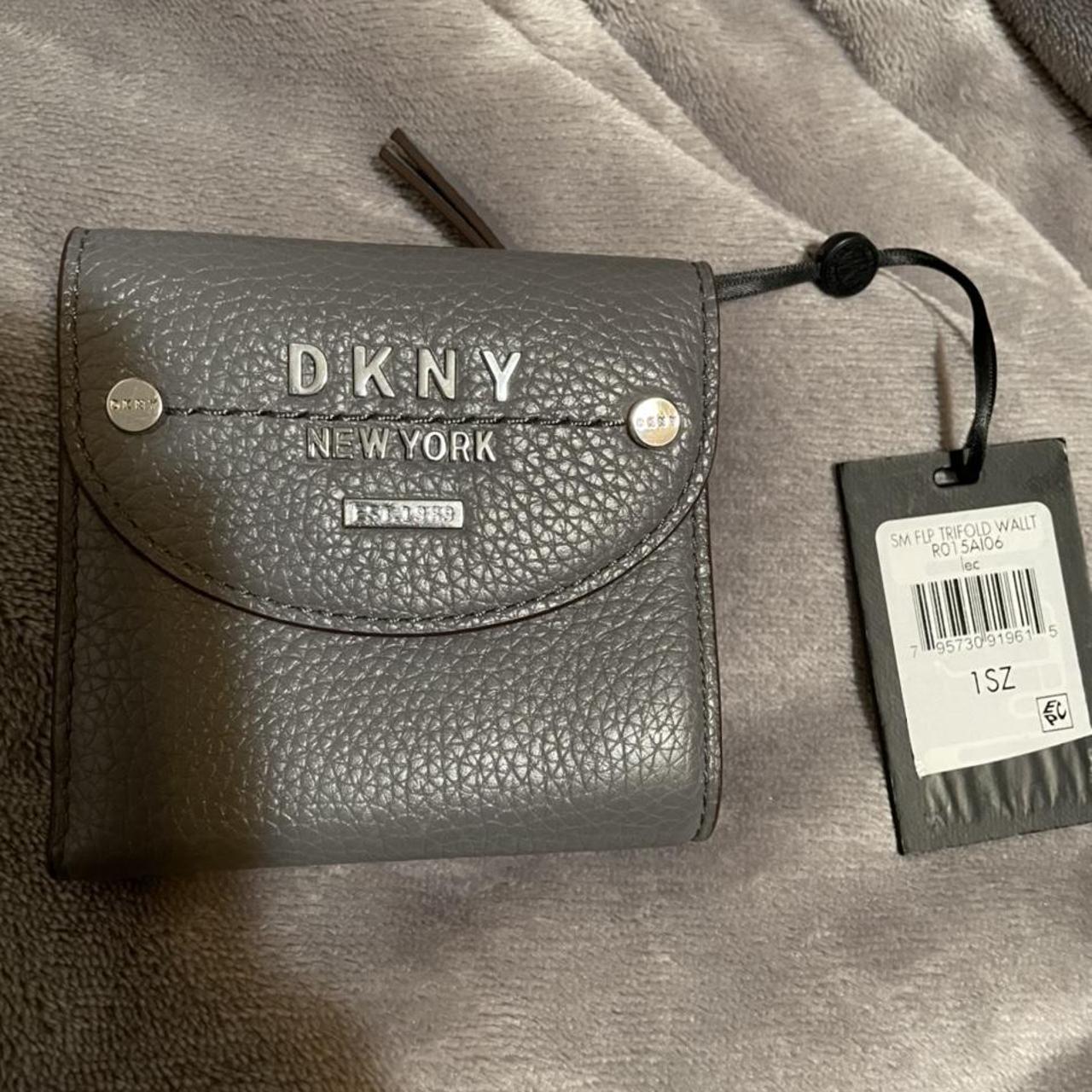 small grey DKNY wallet -brand new -tags still... - Depop