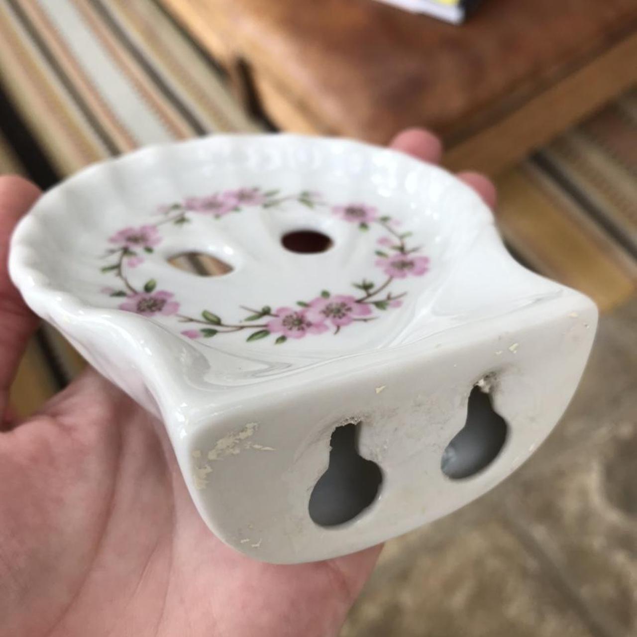 Flower vintage toothbrush Holder Wall Mounted... - Depop