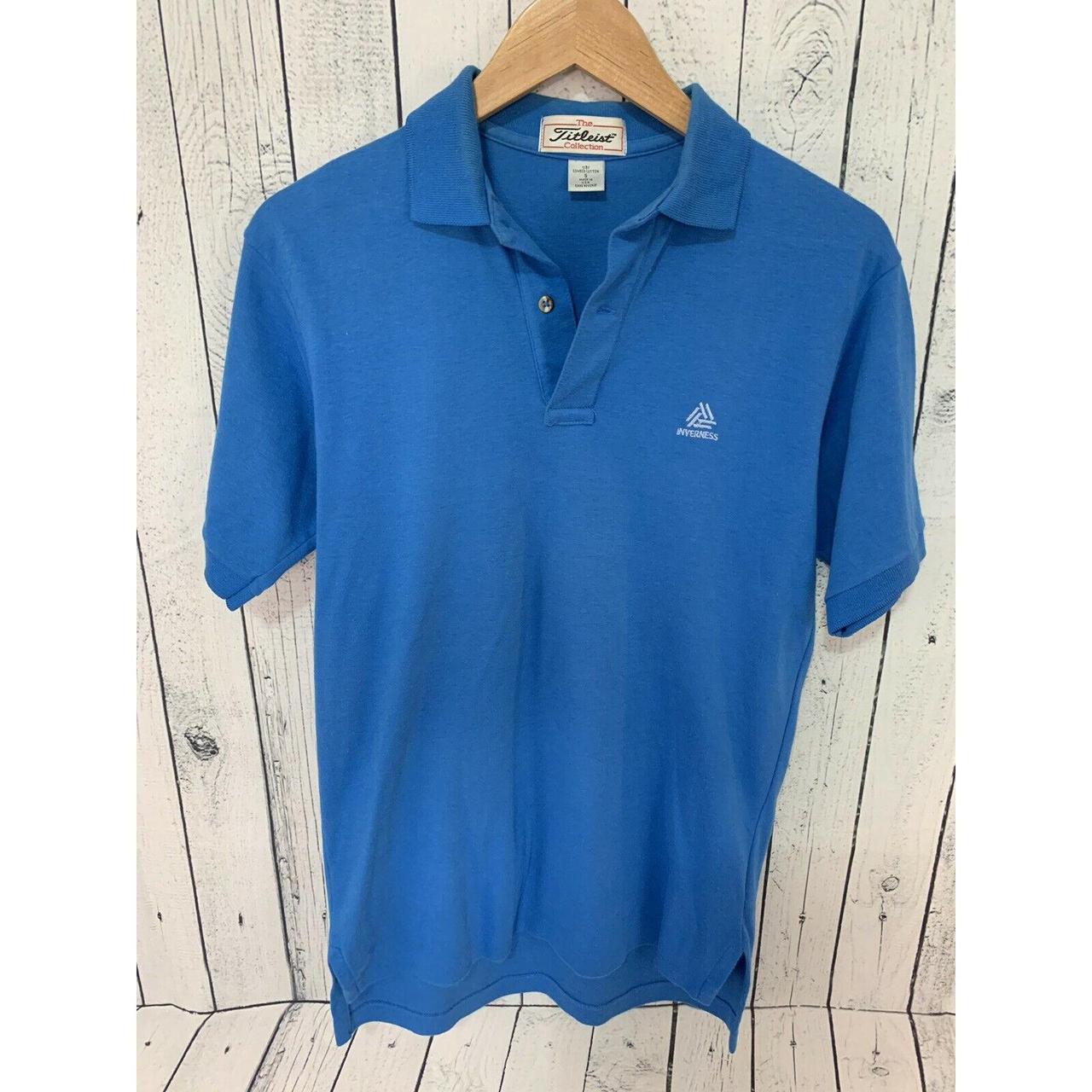 VTG THE TITLEST COLLECTION GOLF POLO Shirt Blue Size... - Depop