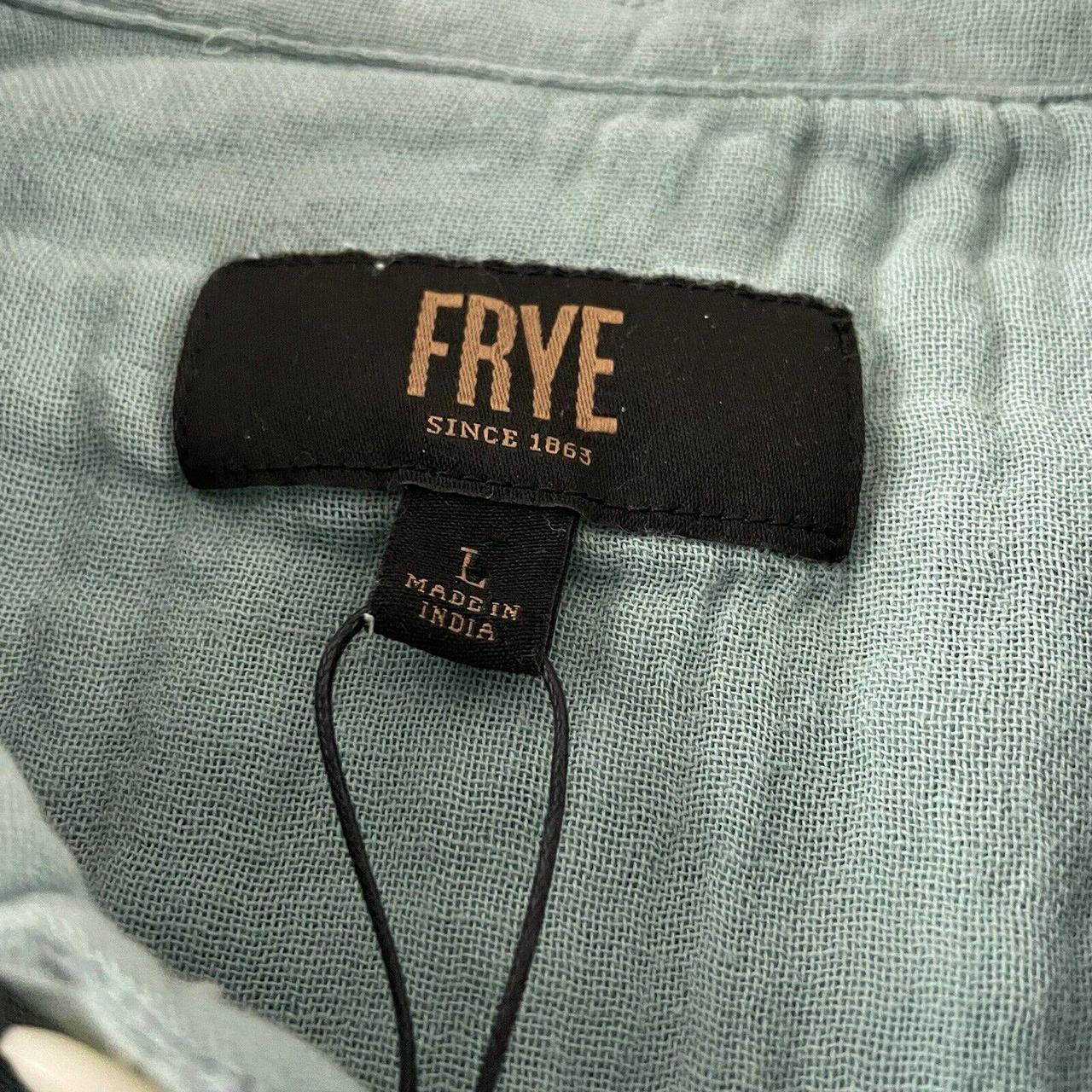Frye Men's Blue T-shirt | Depop