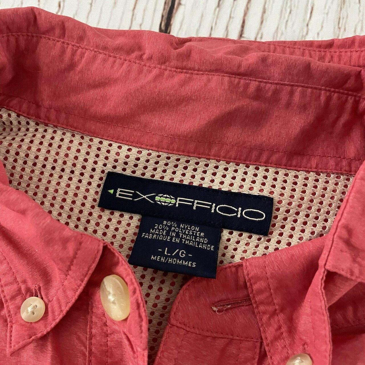 ExOfficio Nylon Poly Long Sleeve Button Front Shirt... - Depop