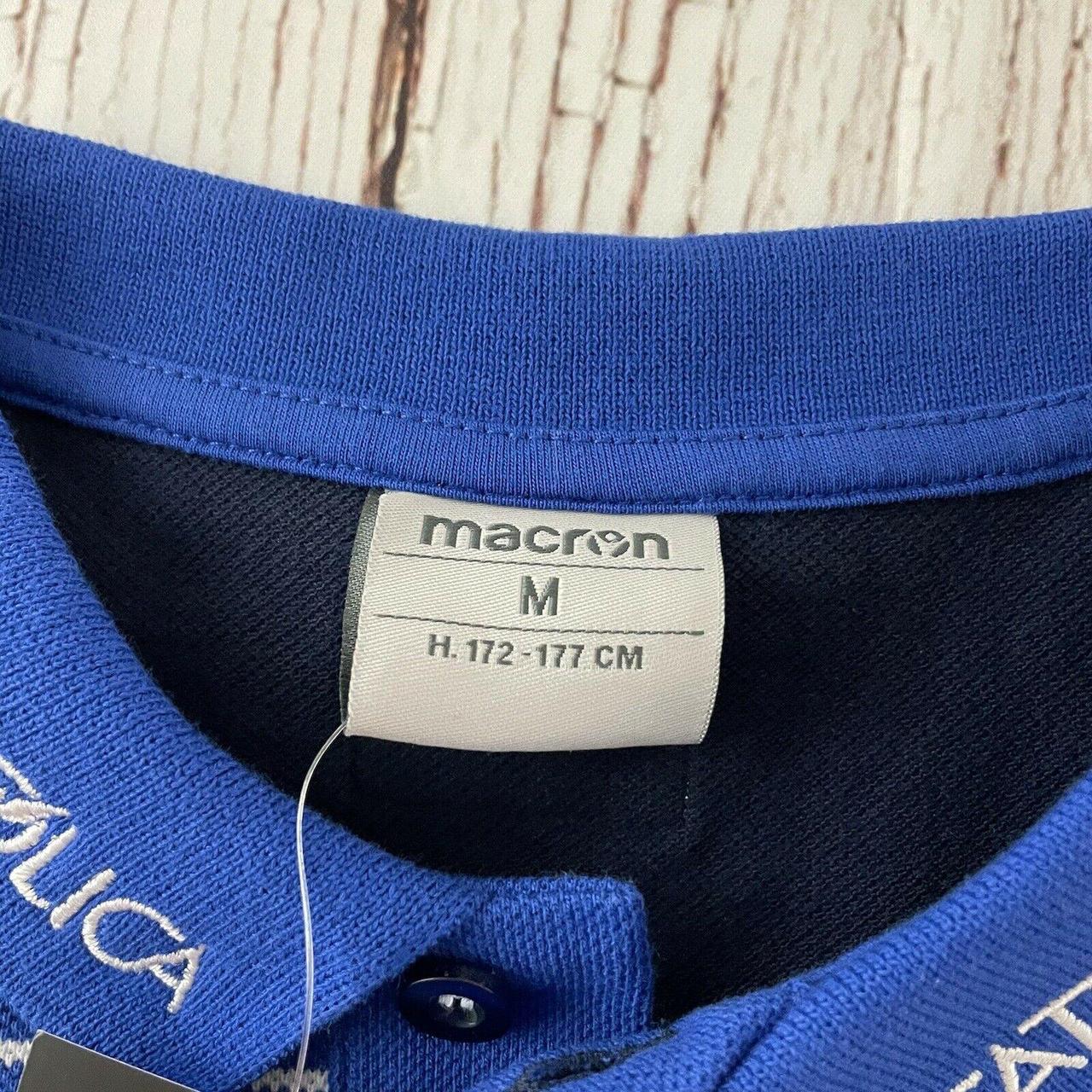 Macron Men's Blue Polo-shirts | Depop