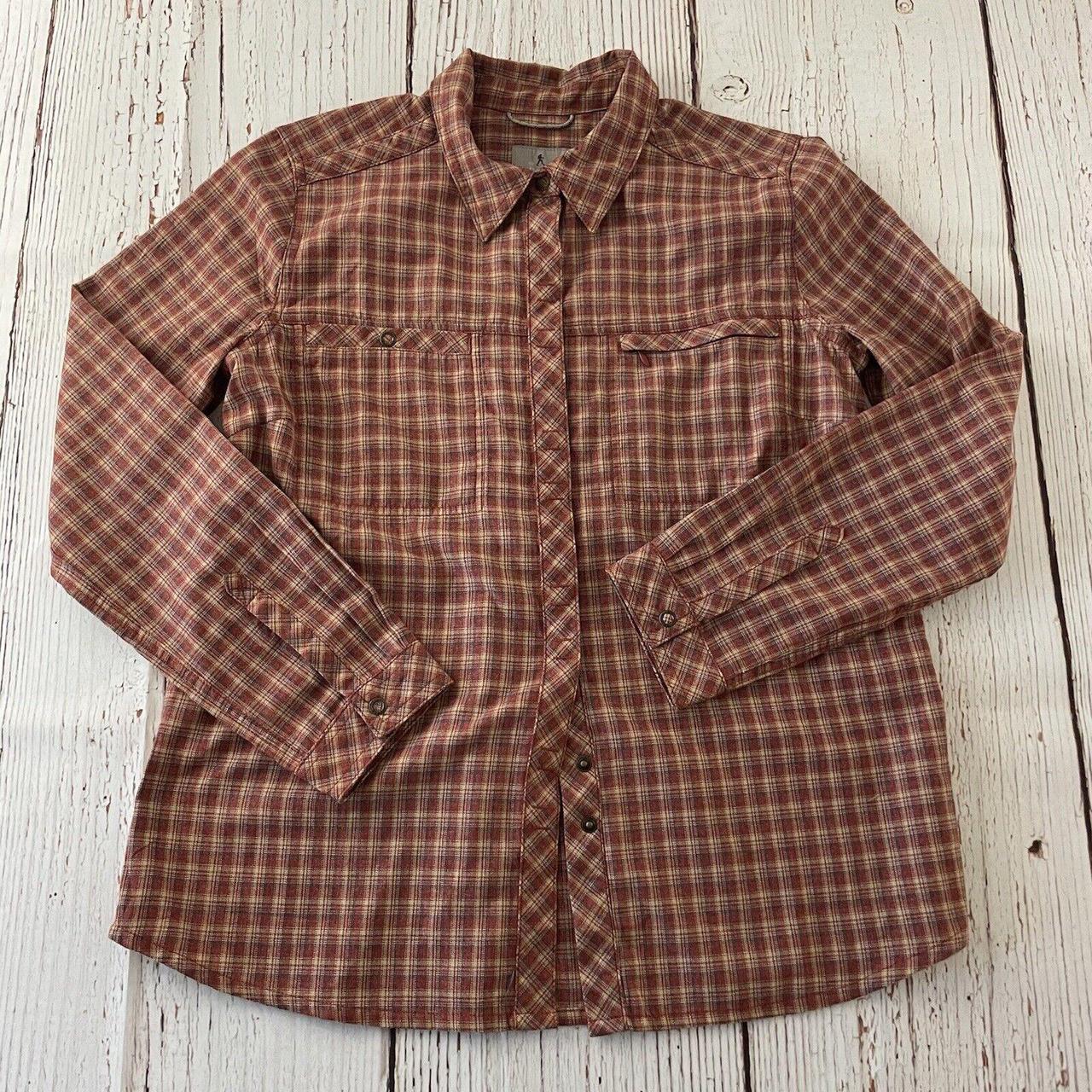 Royal Robbins Flannel Long Sleeve Plaid Snap Button... - Depop