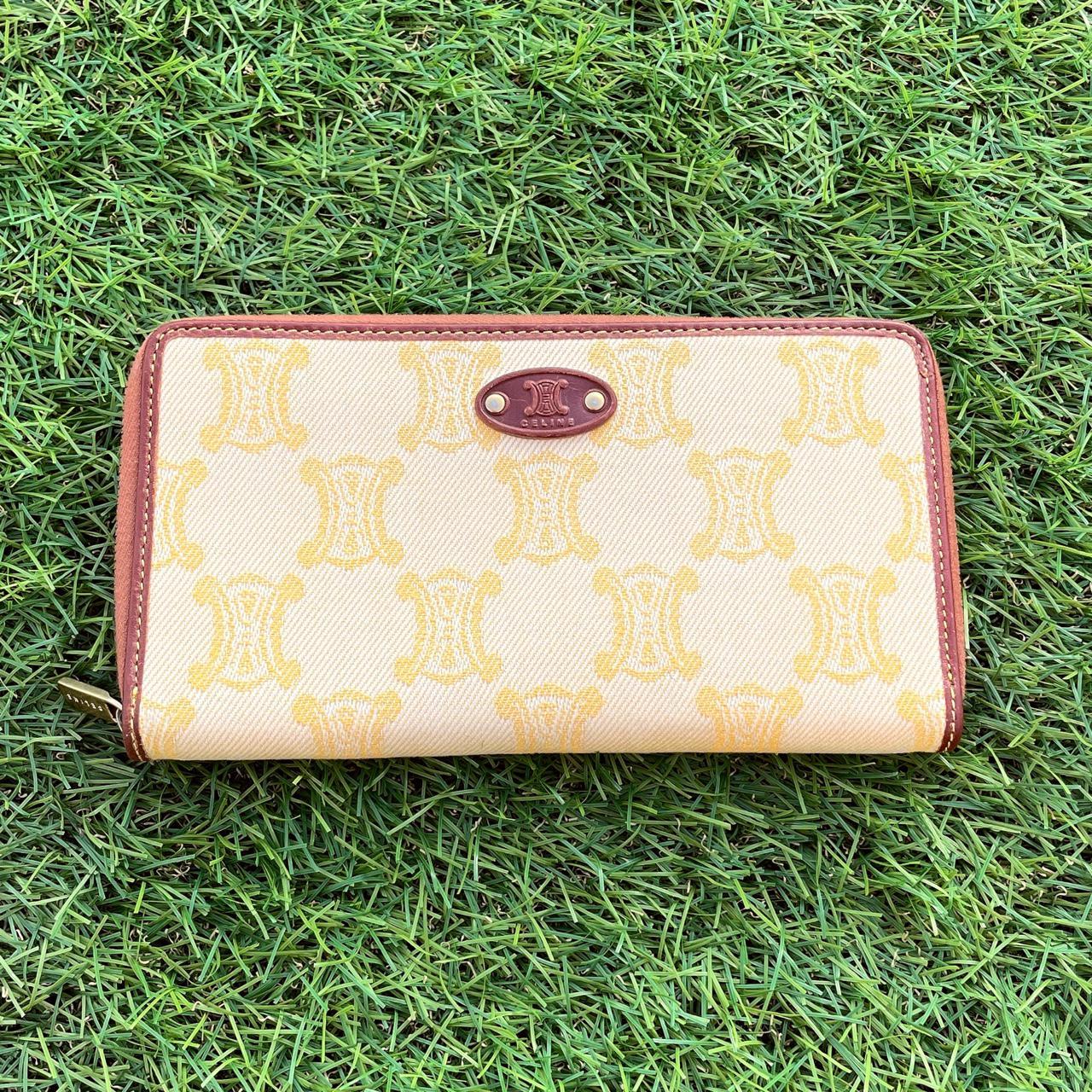 🐣 vintage CELINE wallet baby yellow light yellow... - Depop