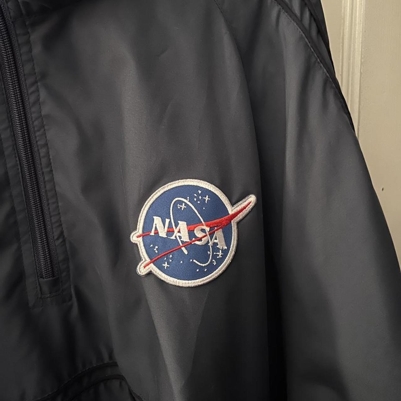 NASA XL windbreaker rain jacket. NASA patch ironed... - Depop