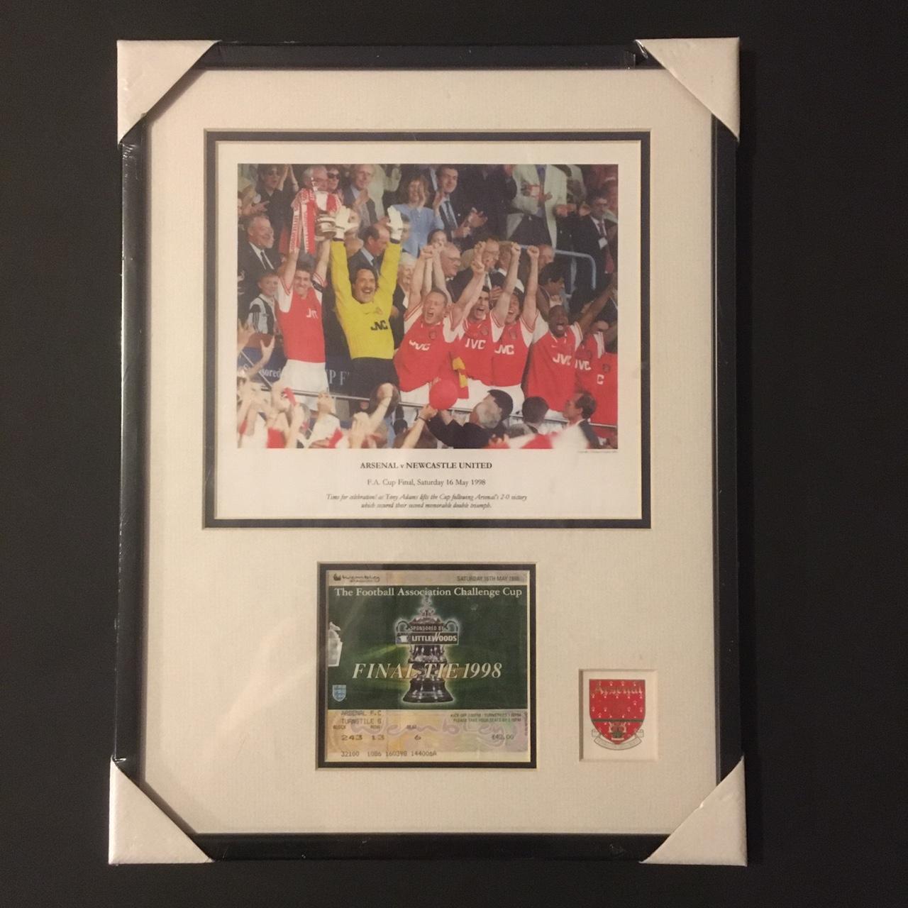 “I was there” Framed Arsenal 1998 Fa Cup Final... - Depop