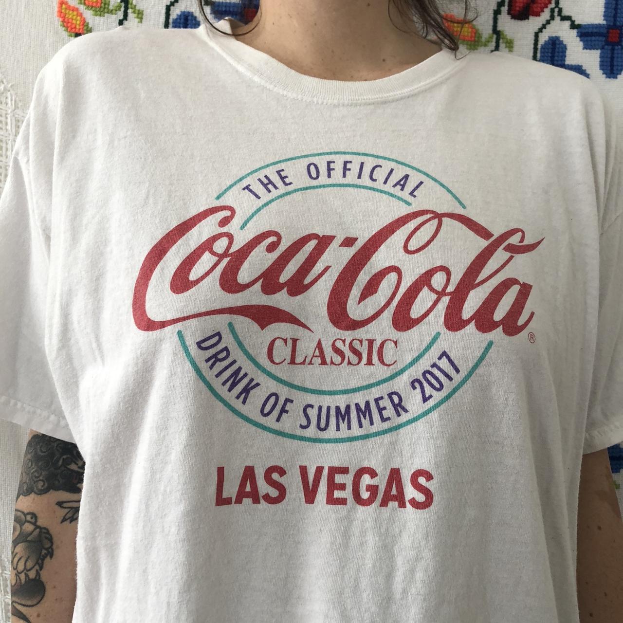 Coca-Cola Las Vegas promo tee 🔥 super funky colors... - Depop