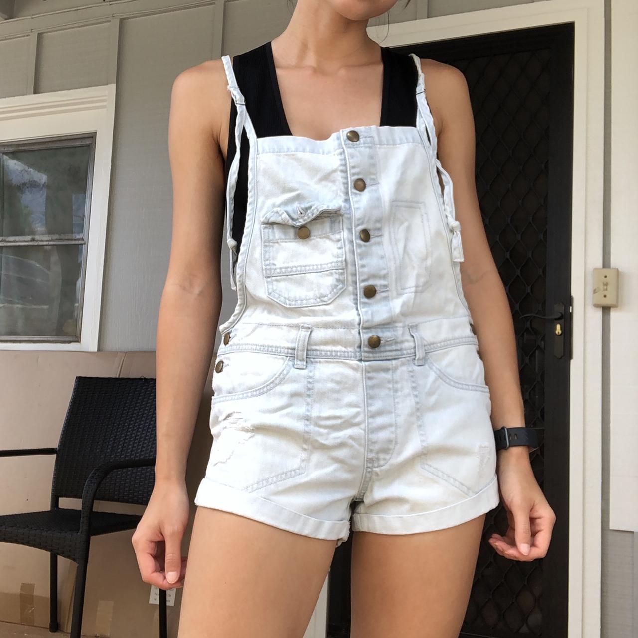 Billabong romper overalls. Cross back, shorts fit.... - Depop