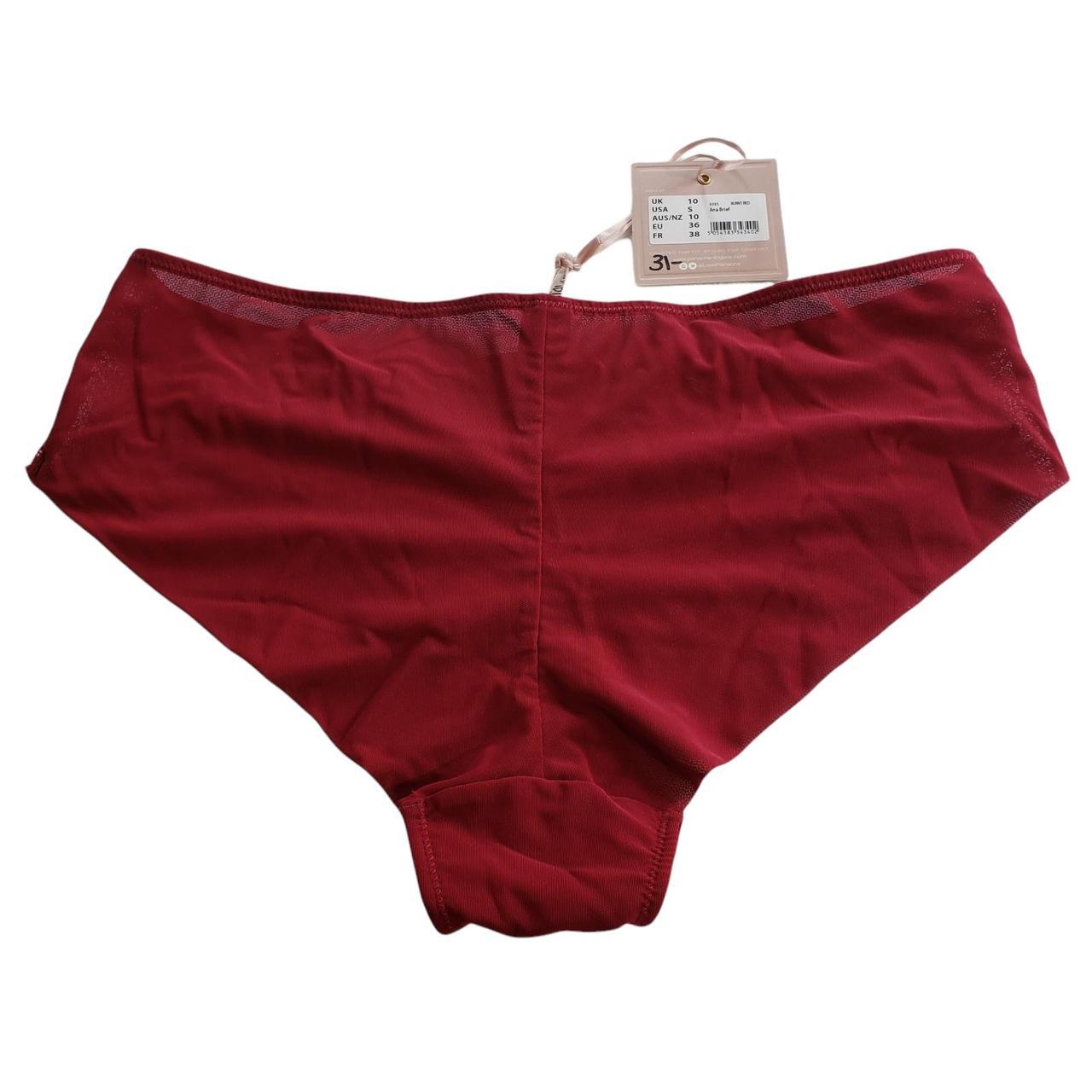 NWT Panache Womans USA Small Burnt Red Pantie... - Depop