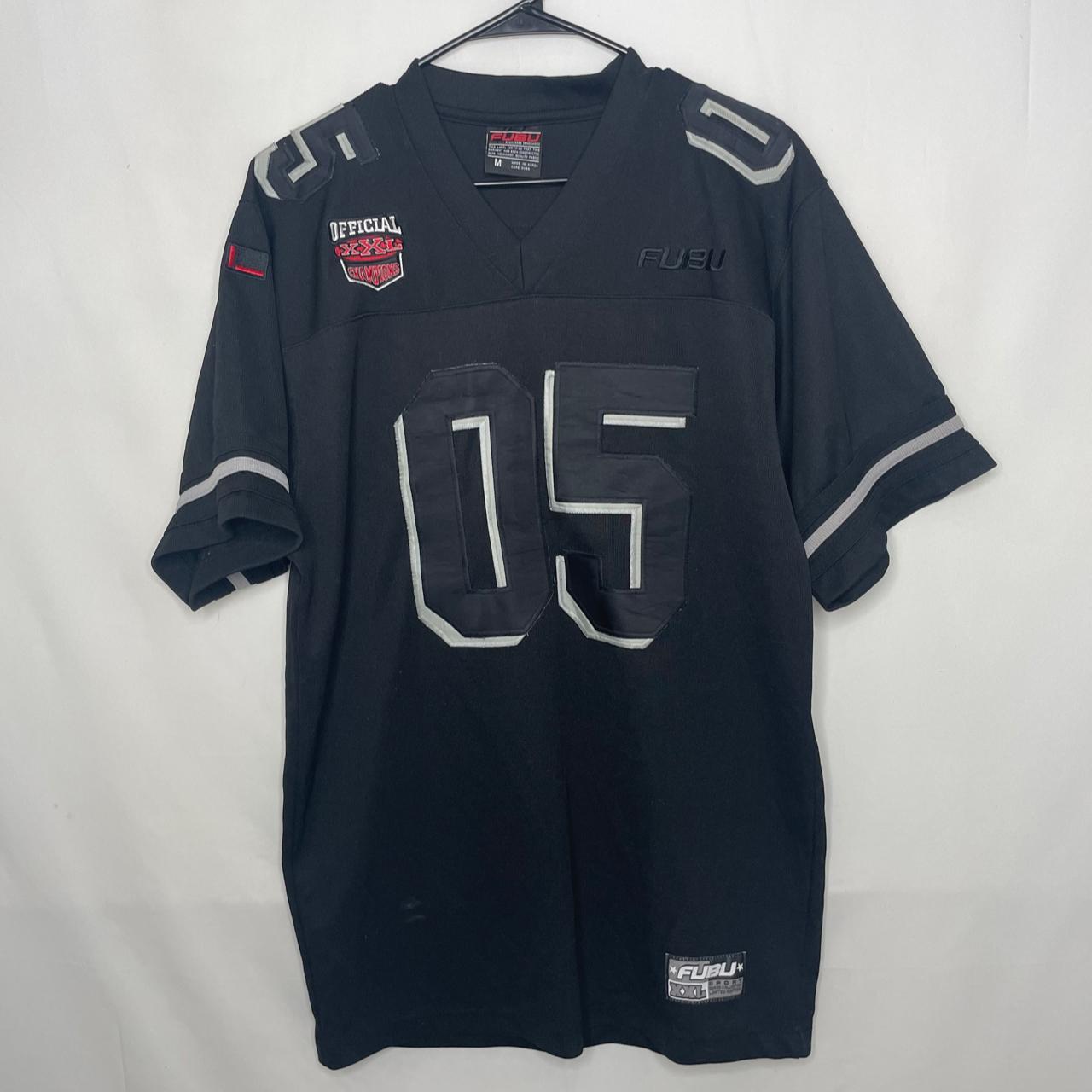 FUBU jersey. Y2K unisex oversized football jersey.... - Depop