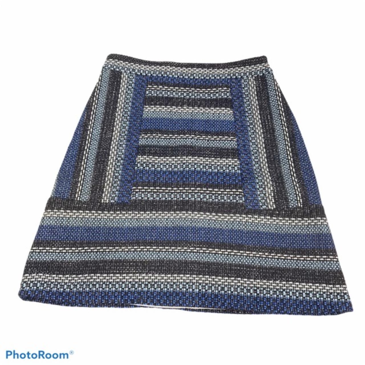 Judith and Charles Baja style aline skirt in blue.... | Depop