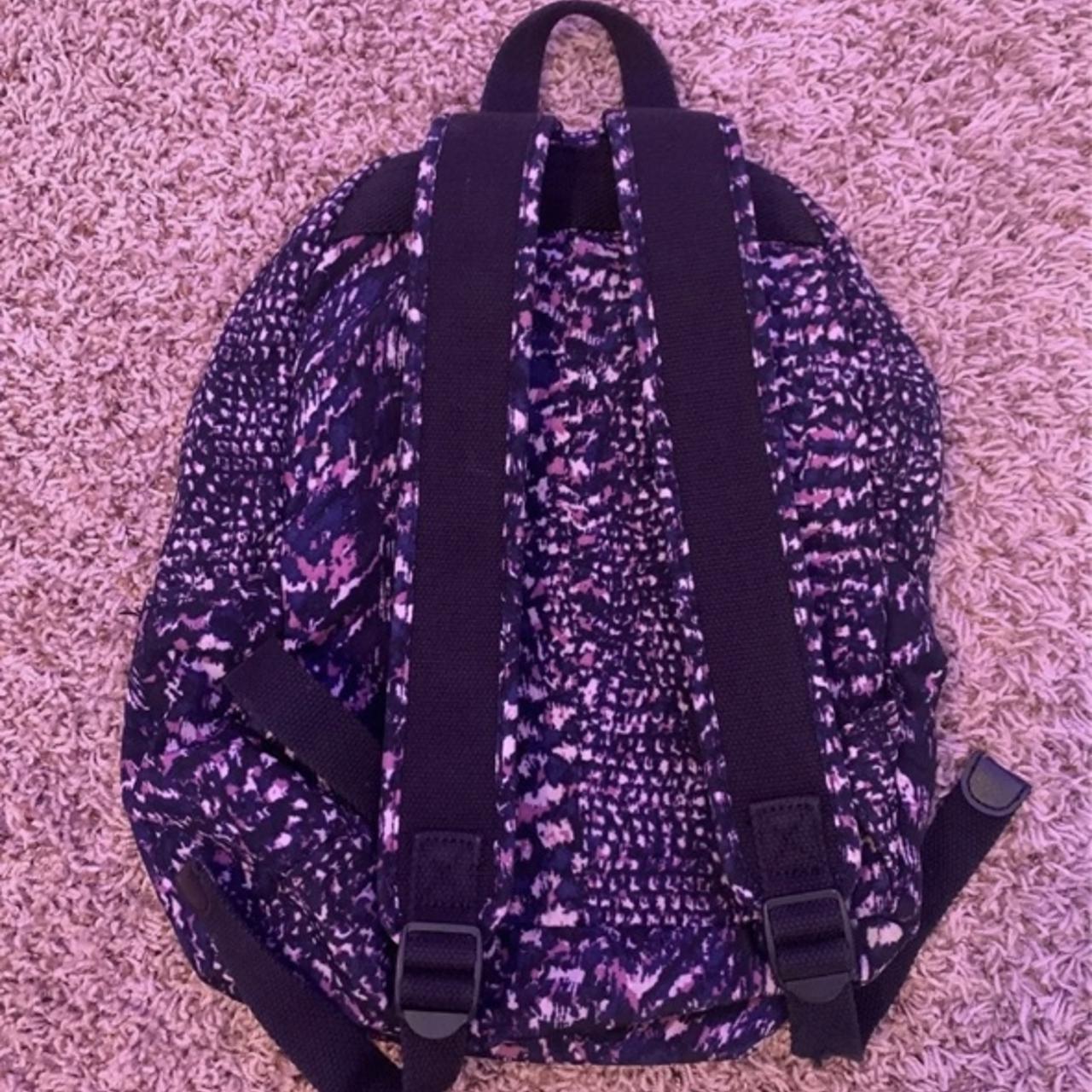 a kipling purple backpack perfect for school, work,... - Depop