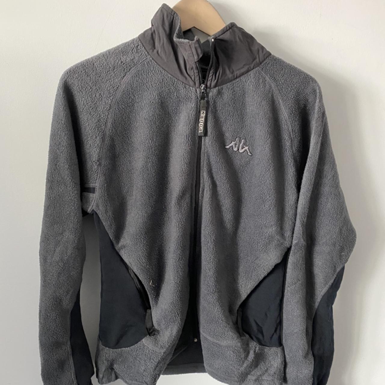 Men’s kappa grey fleece States Size XL but fits... - Depop
