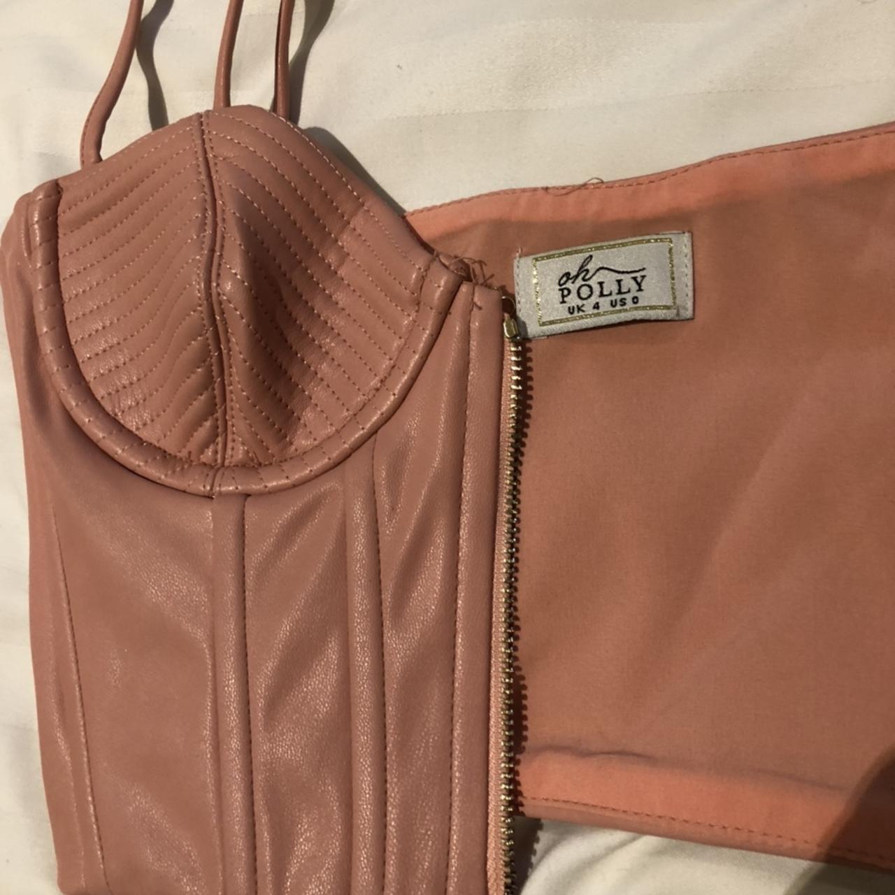 OH POLLY ZIP INTO SHAPE FAUX LEATHER UNDERWIRED... - Depop