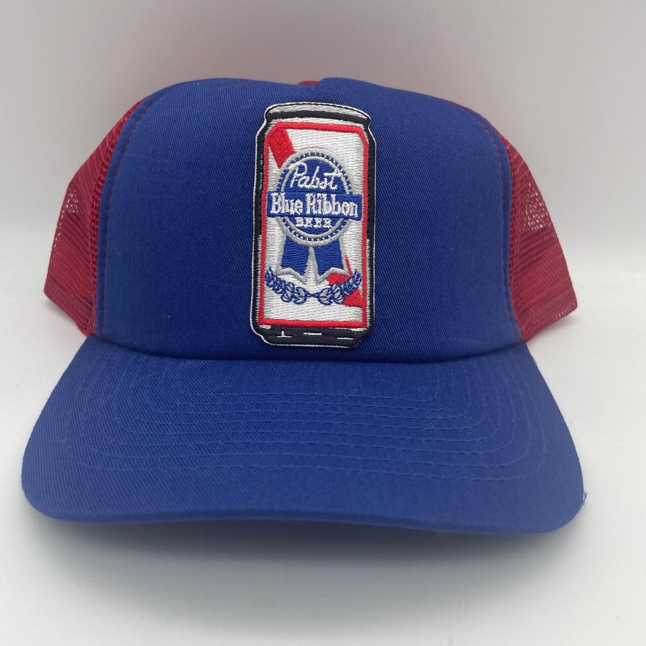 Pabst Blue Ribbon SnapBack Hat In Excellent... - Depop