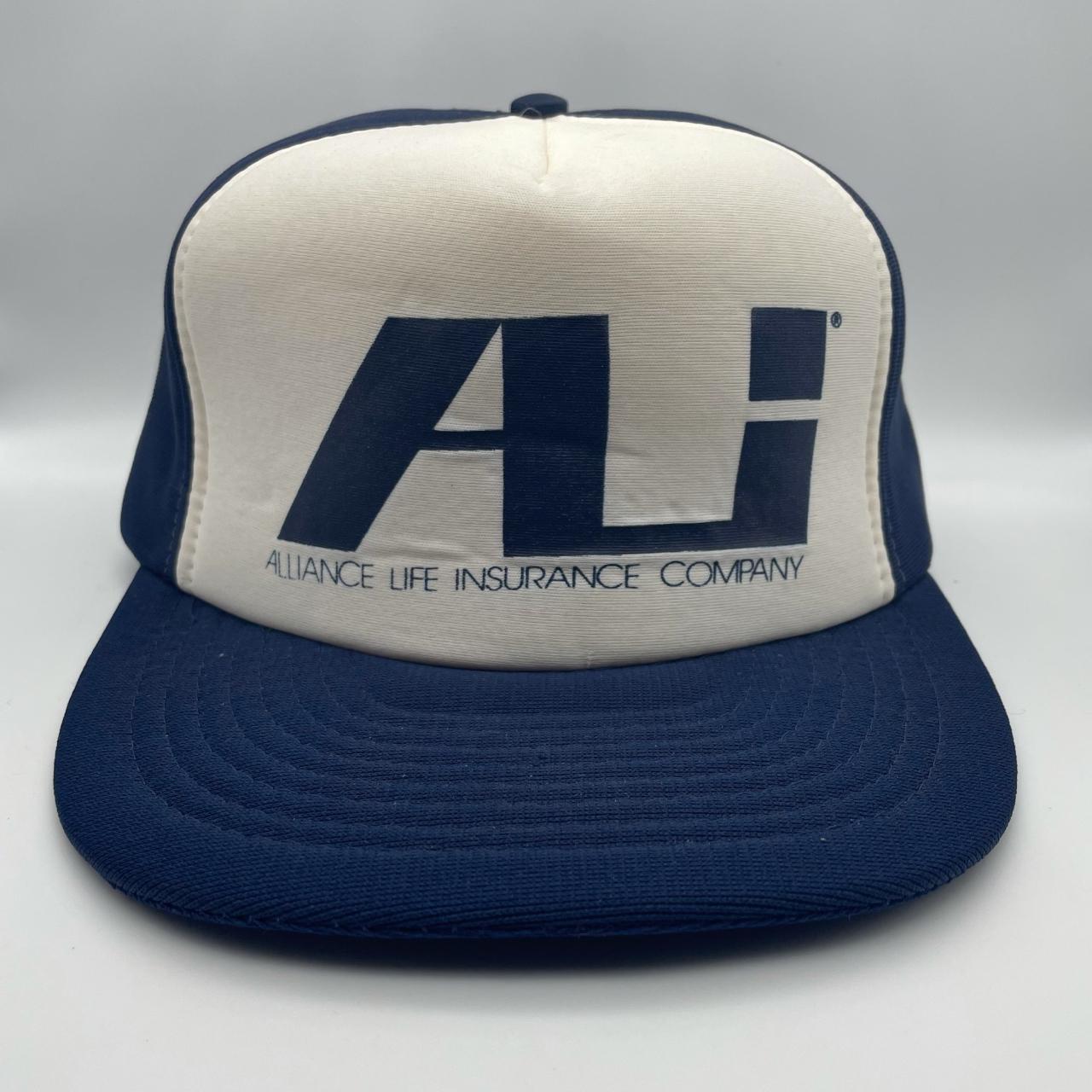 Alliance Insurance SnapBack Trucker Hat In Good Used... - Depop