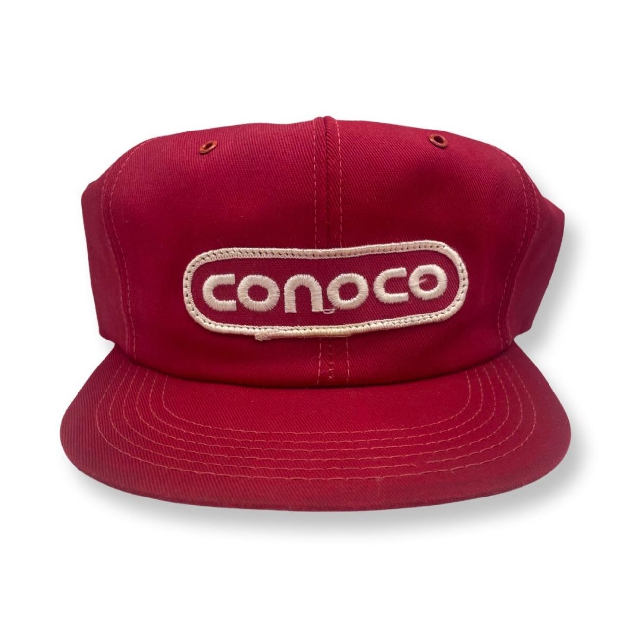 Vintage Conoco K Brand Snapback Trucker Hat. Made in... - Depop