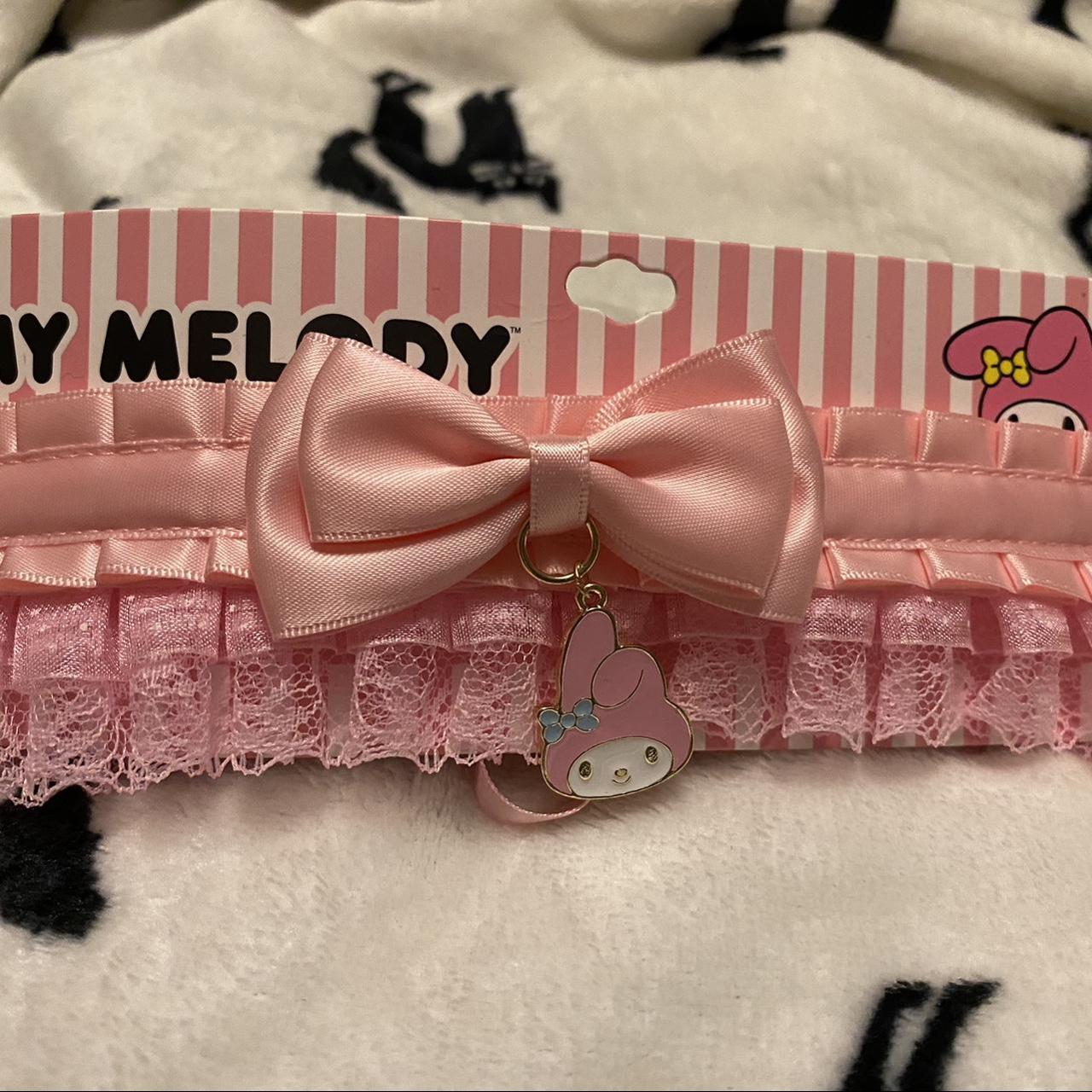 My Melody pink bell choker Perfect condition and has... - Depop
