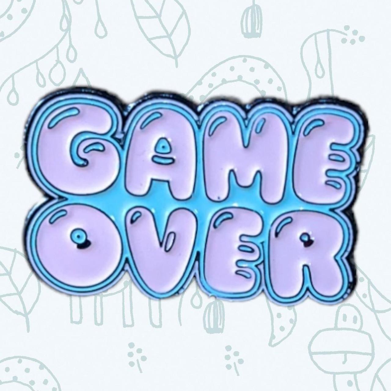 Game over pin Perfect for those plain looking denim... - Depop