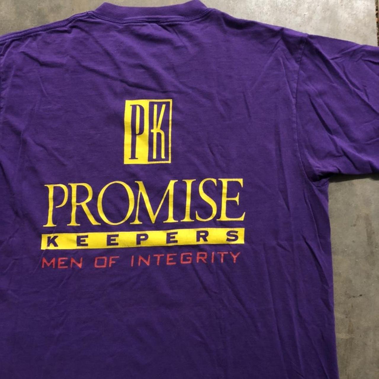 Vintage 90s Promise Keepers Men of Integrity Tee T... - Depop