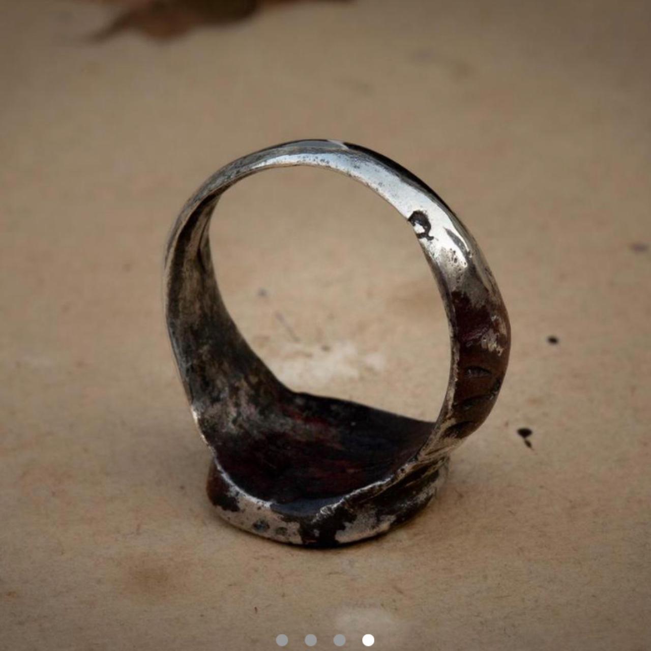 Rare Byzantine Medieval Period Silver Alloy Signet... - Depop