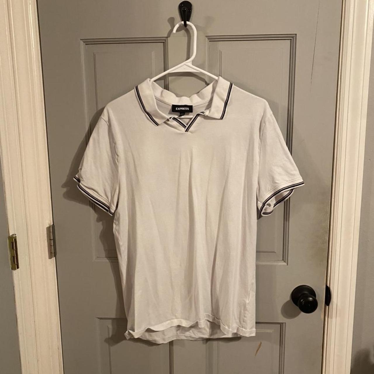 Express Men's White Polo-shirts | Depop