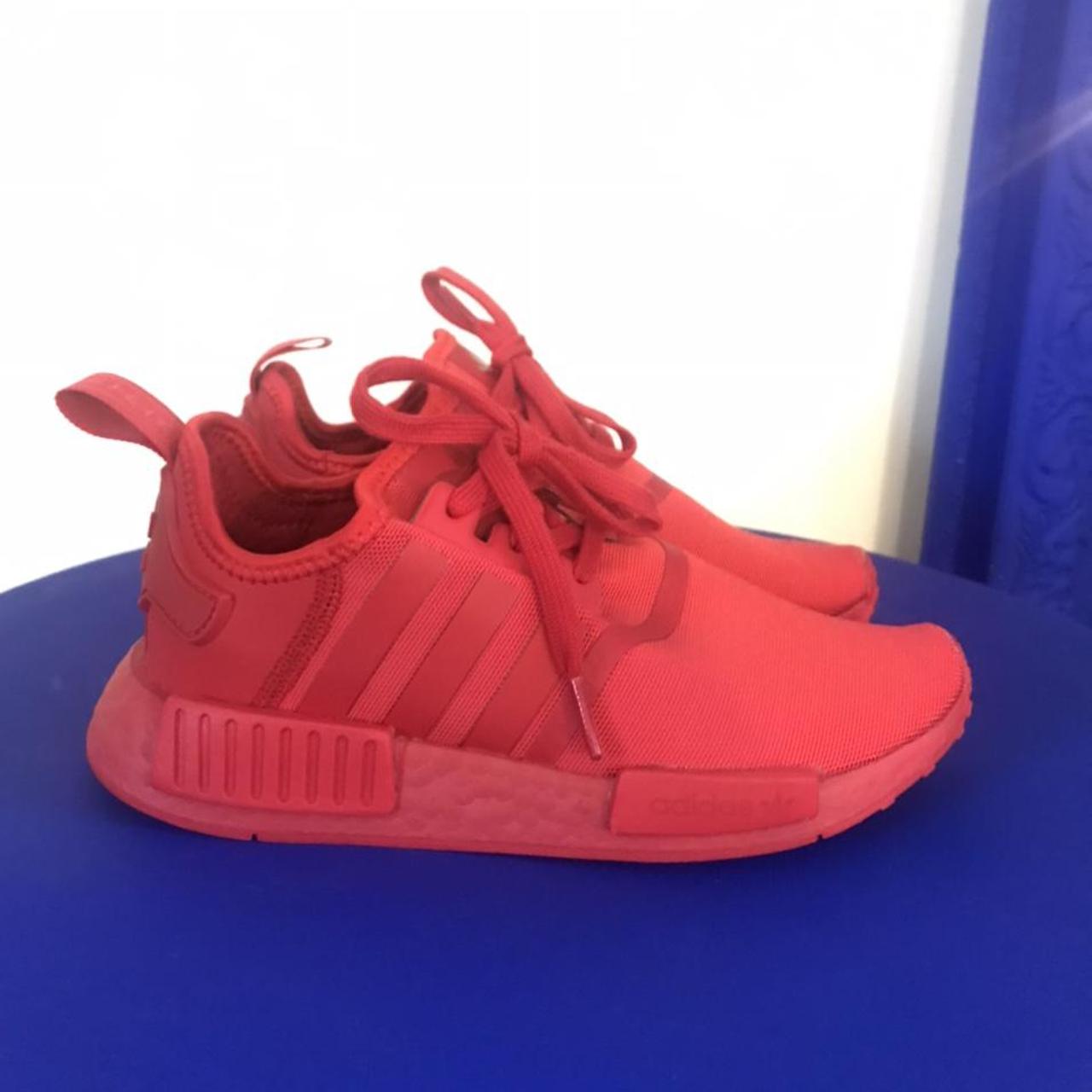 Adidas NMD R1 all red size 37.5 uk 4.5 never worn.... - Depop