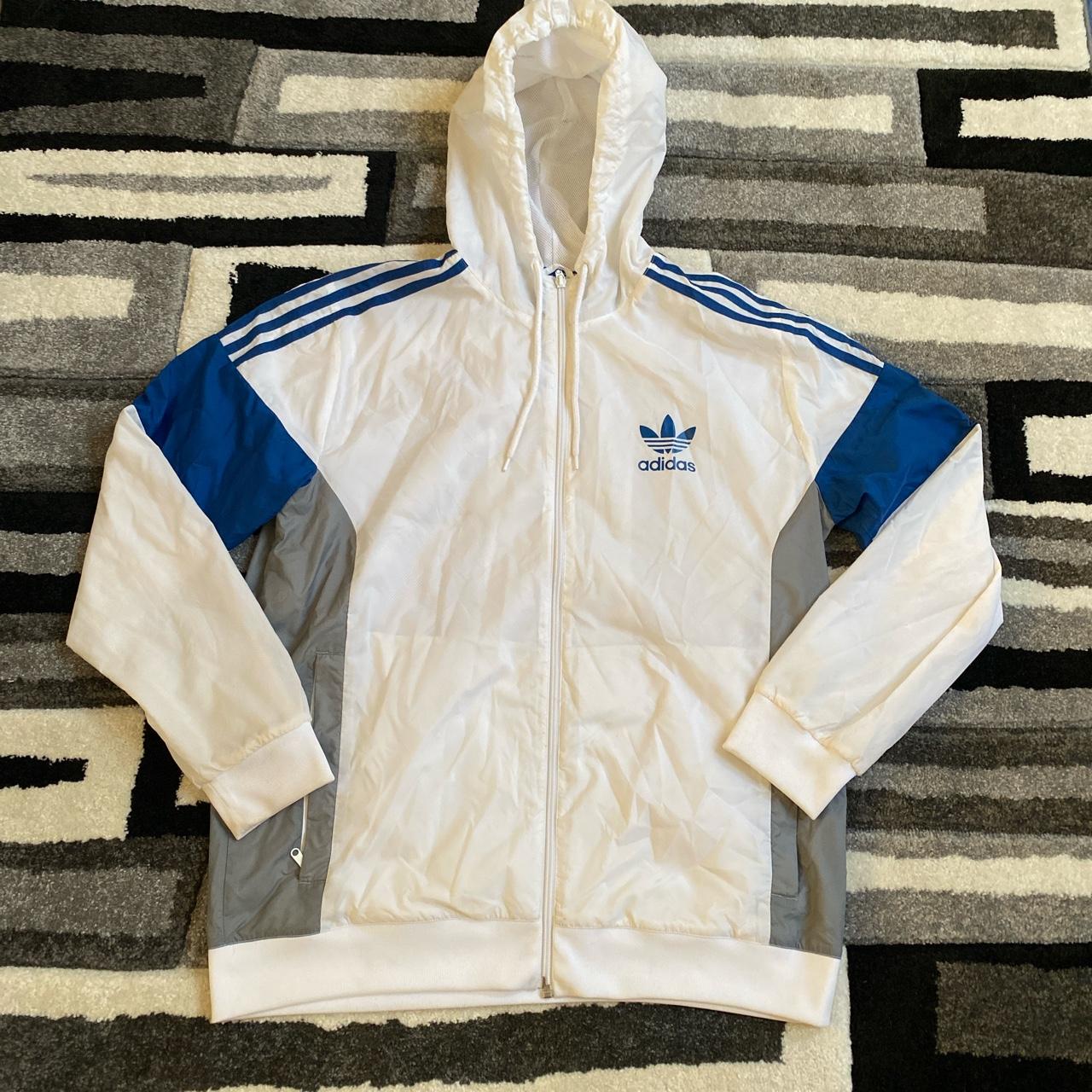 Adidas Original rain jacket great condition - Depop