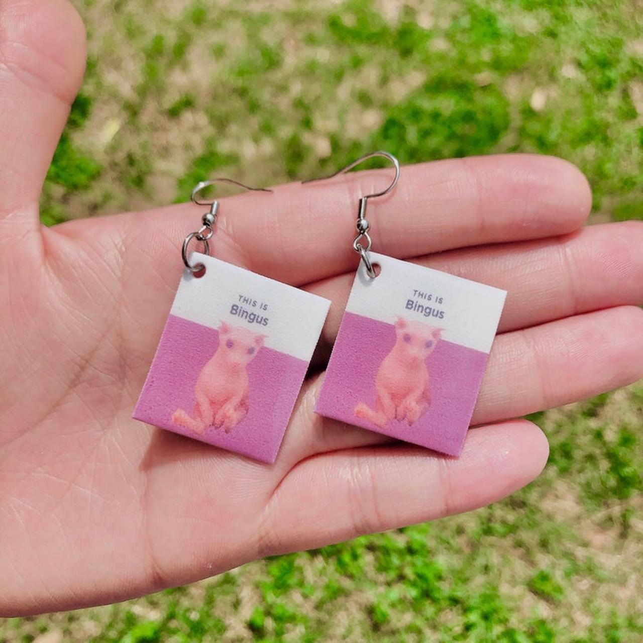 This is Bingus Earrings #shrinkydinkearrings... - Depop
