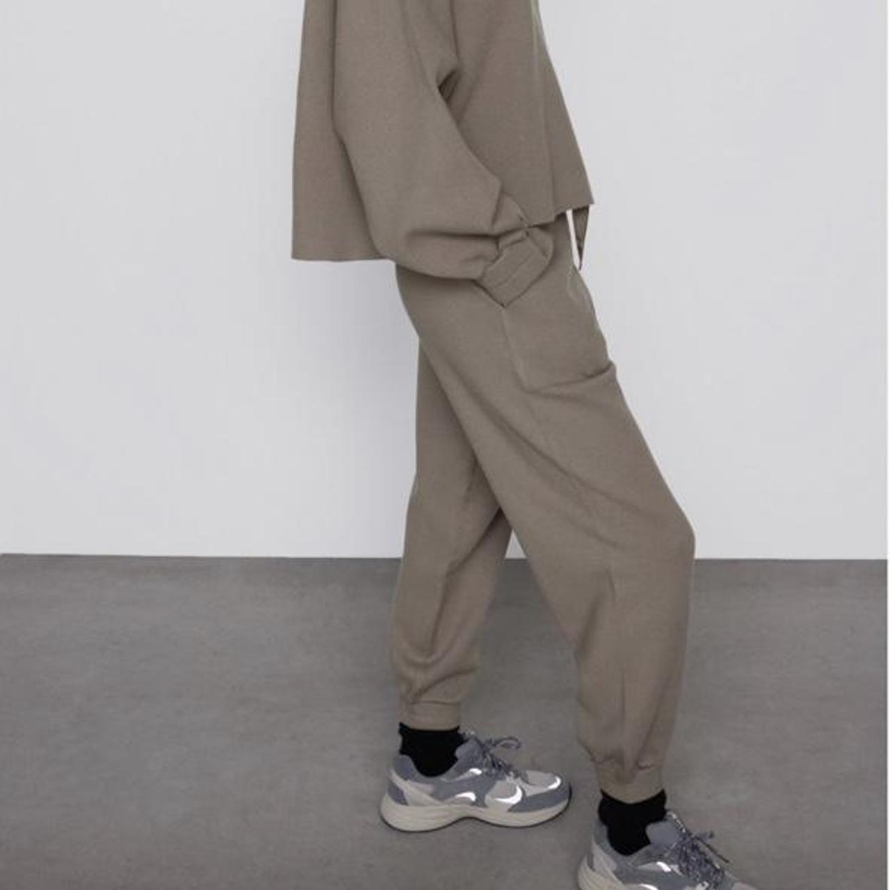 ZARA tracksuit bottoms and jumper Worn- good... - Depop