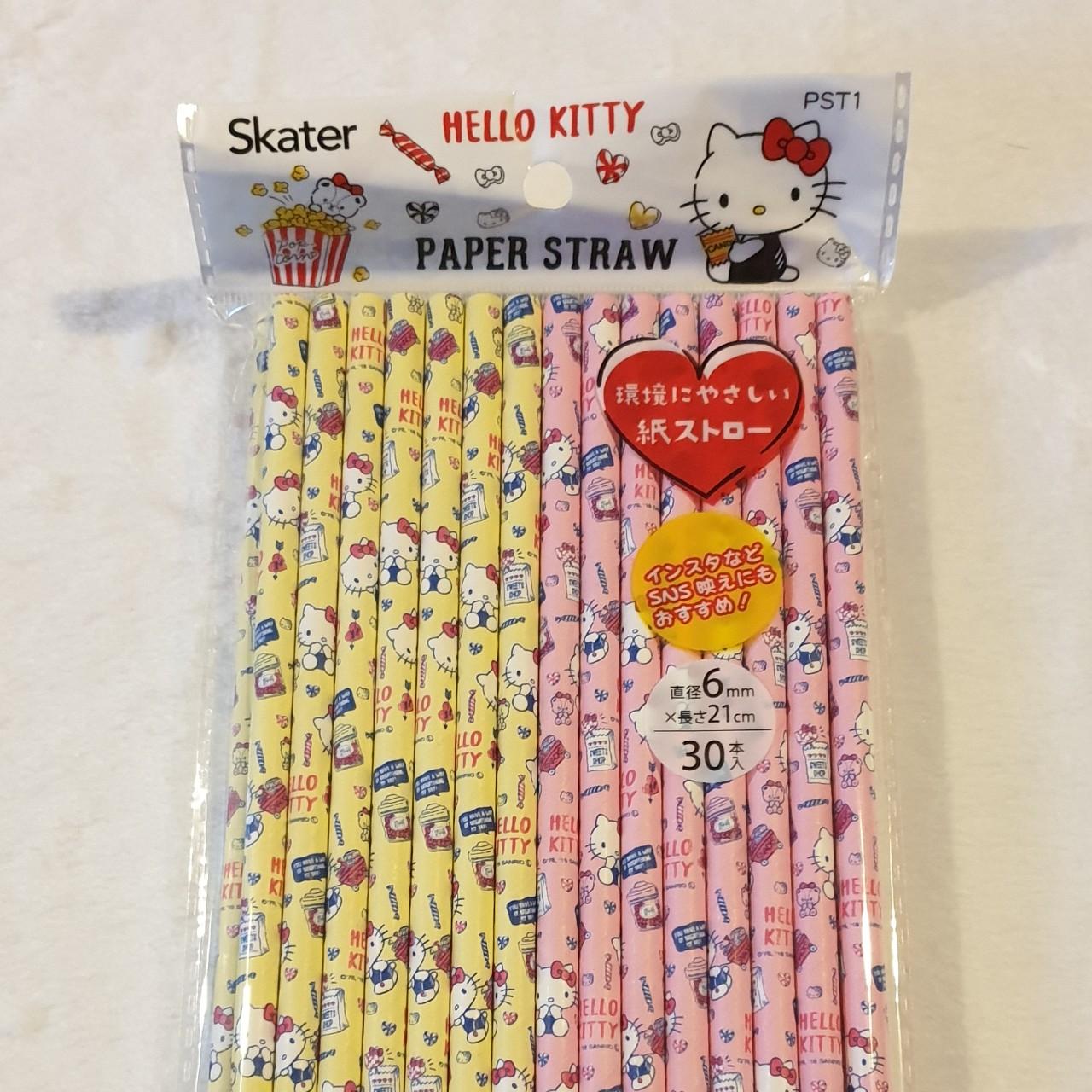 Hello kitty paper straws 30pack #hellokitty #sanrio... - Depop