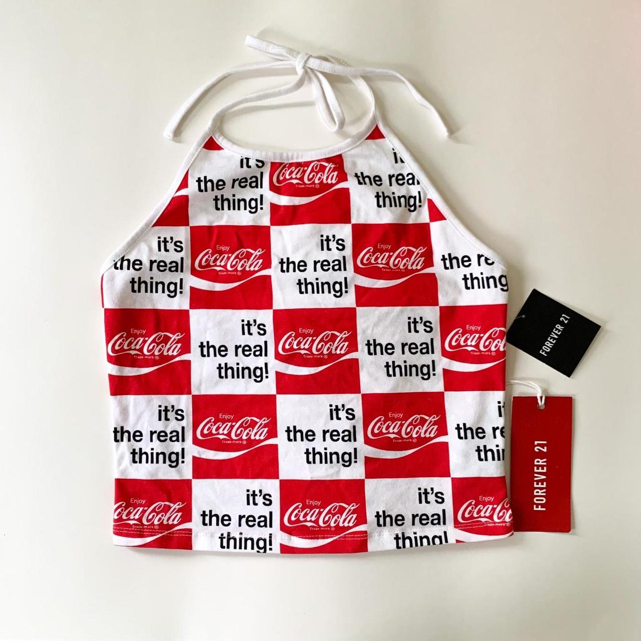 Coca Cola Tied Halter Top (Forever 21) - ♡ Fun piece... - Depop