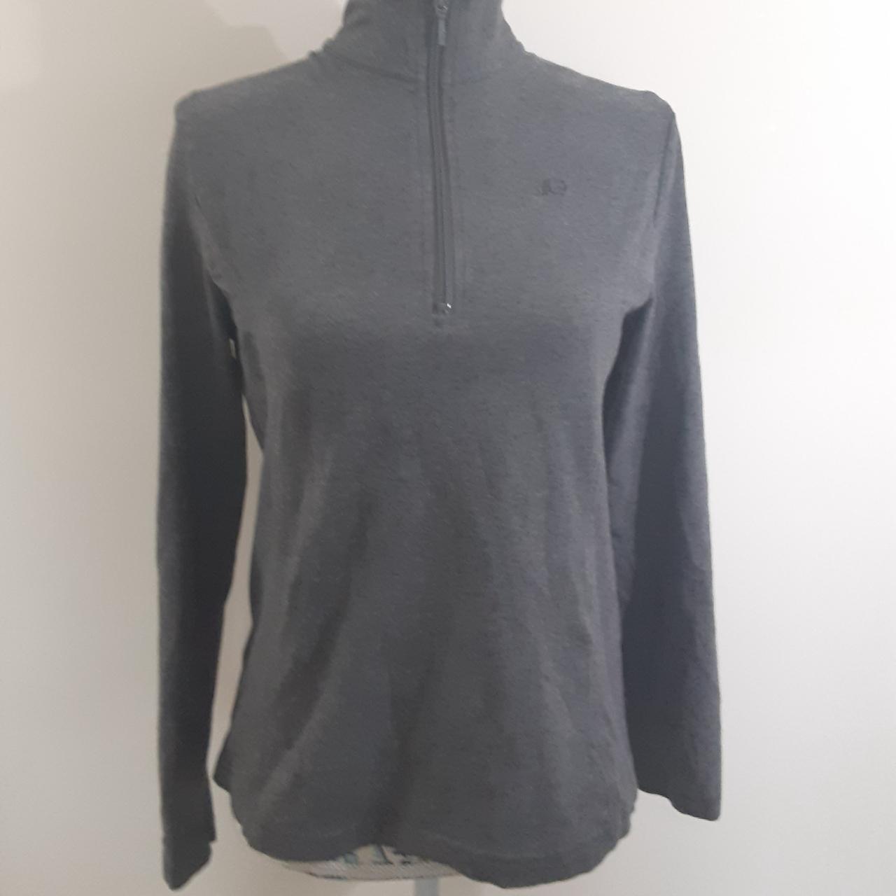GapBody Fitness Women's Shirt, Size Medium, Gray 1/4... - Depop
