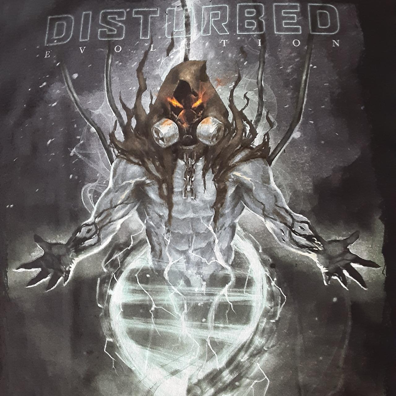 Disturbed Band T-Shirt, Evolving Creature Tour Dates... - Depop
