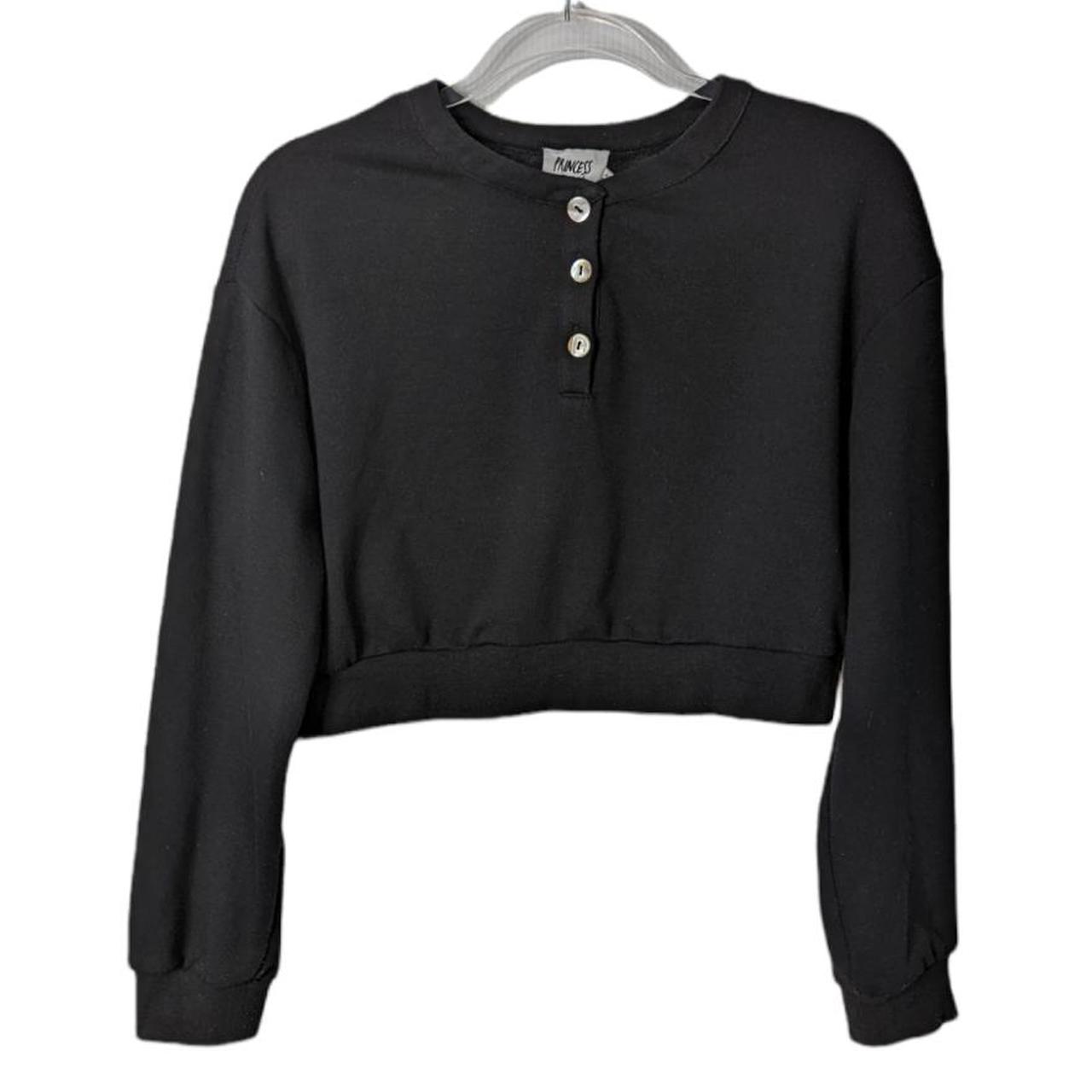 Princess Polly Rise & Lounge Cropped 3 Button Henley... - Depop