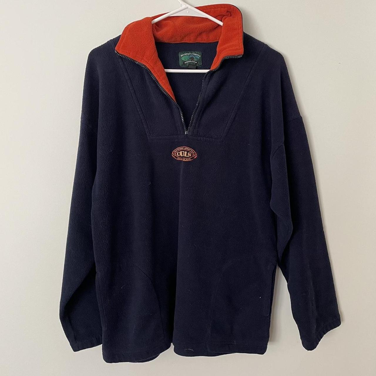 Vintage 90s Outdoor Lifestyle New Zealand Navy Blue... - Depop