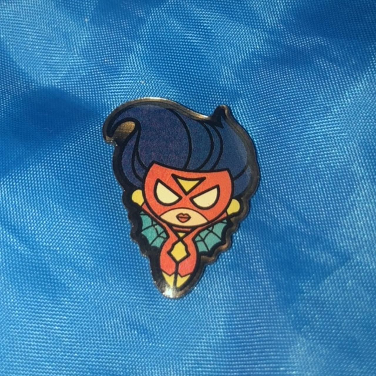 •Cute Chibi Style Spider-Woman Pin （^O^☆♪ •She’s an... - Depop