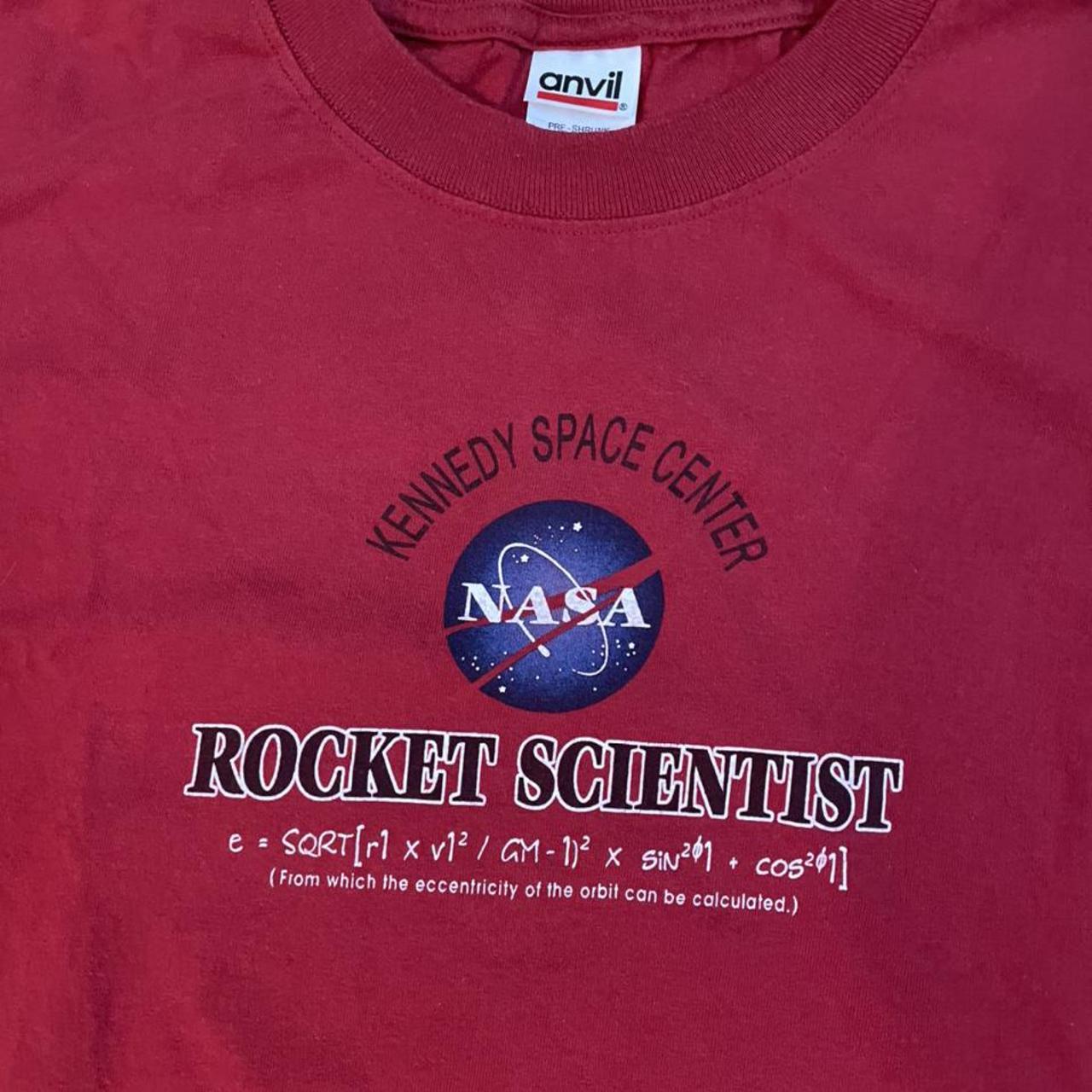 Vintage Kennedy Space Center Rocket Scientist Long... - Depop