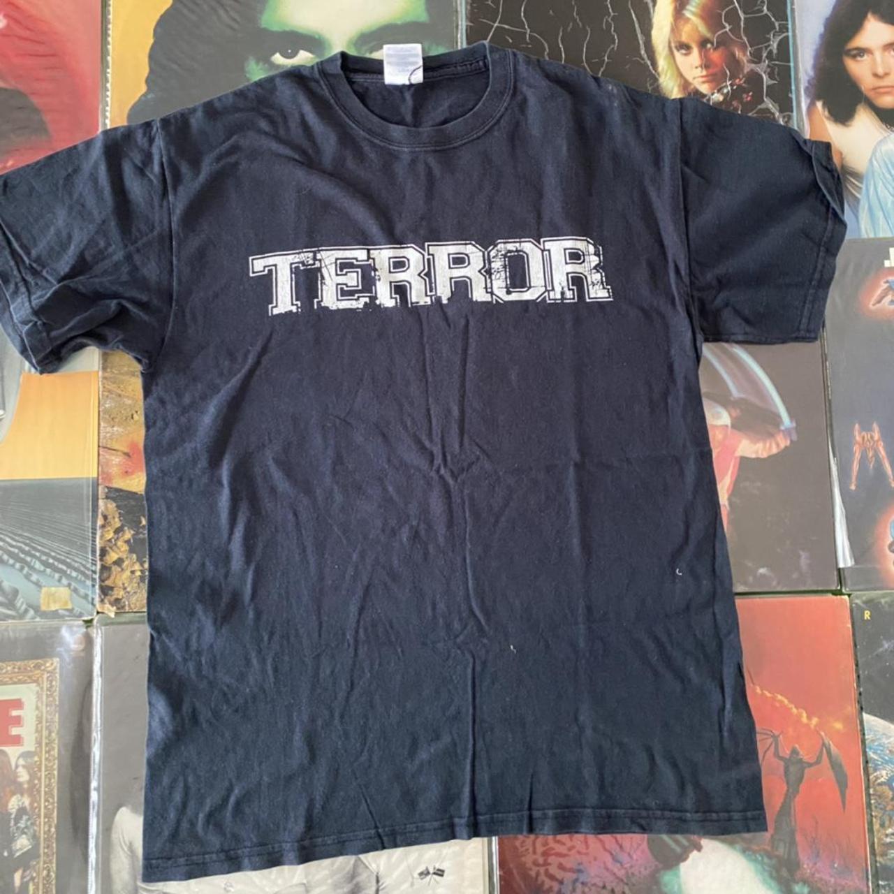 TERROR band tee. 100% cotton Size M Approx... | Depop