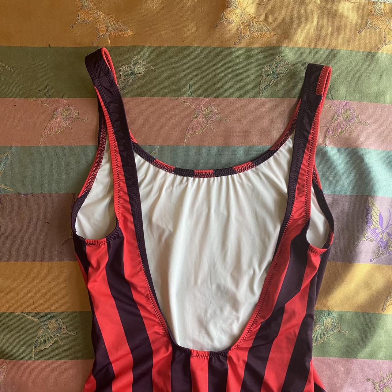 Solid And Striped One Piece Bathers Rich Colors Depop