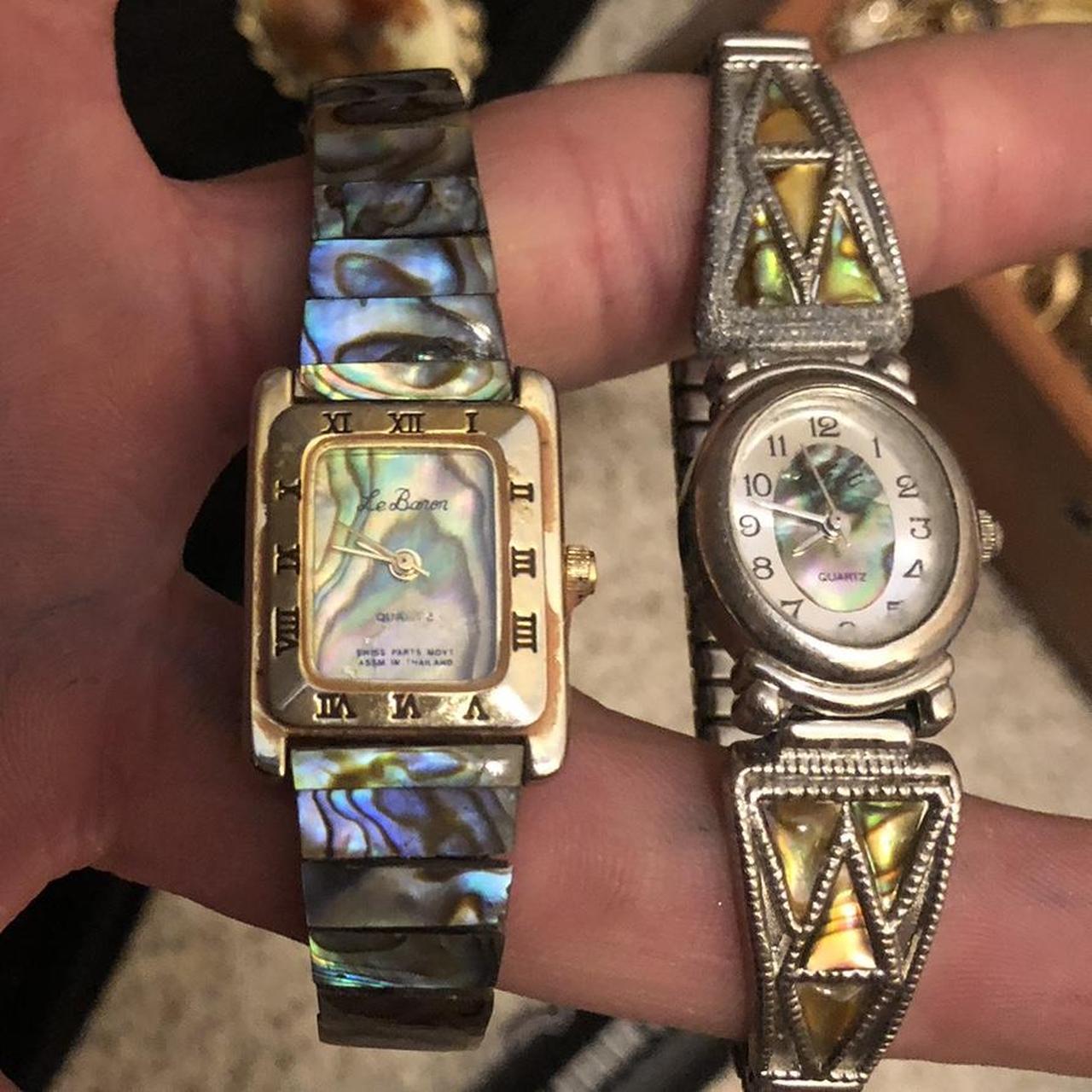 Two abalone watches, not much to say so they’re... | Depop
