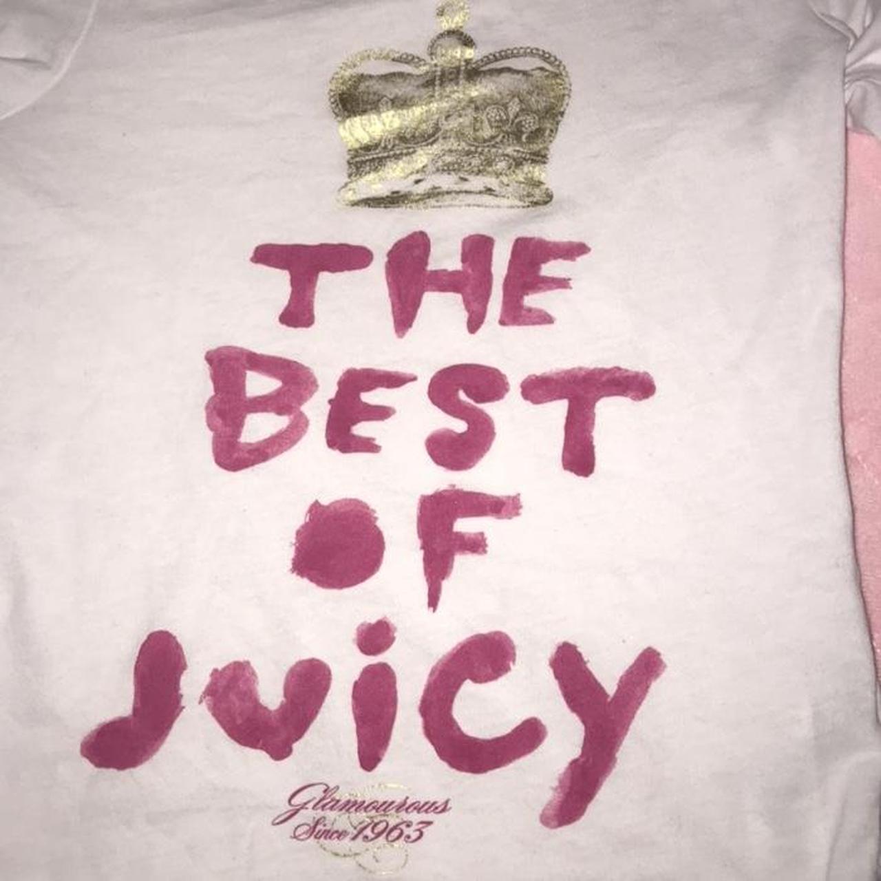 white the best of juicy juicy couture long sleeved... - Depop