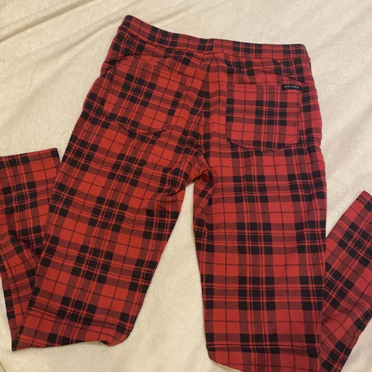 Sanctuary Nordstrom Red Plaid Pants Medium... - Depop