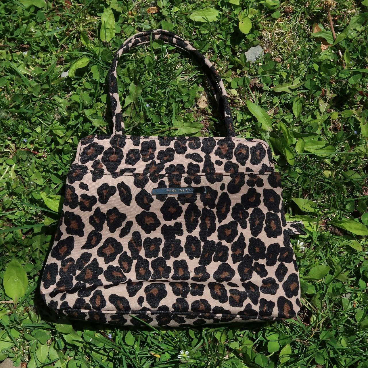 A cute small leopard satchel purse. It's giving... - Depop