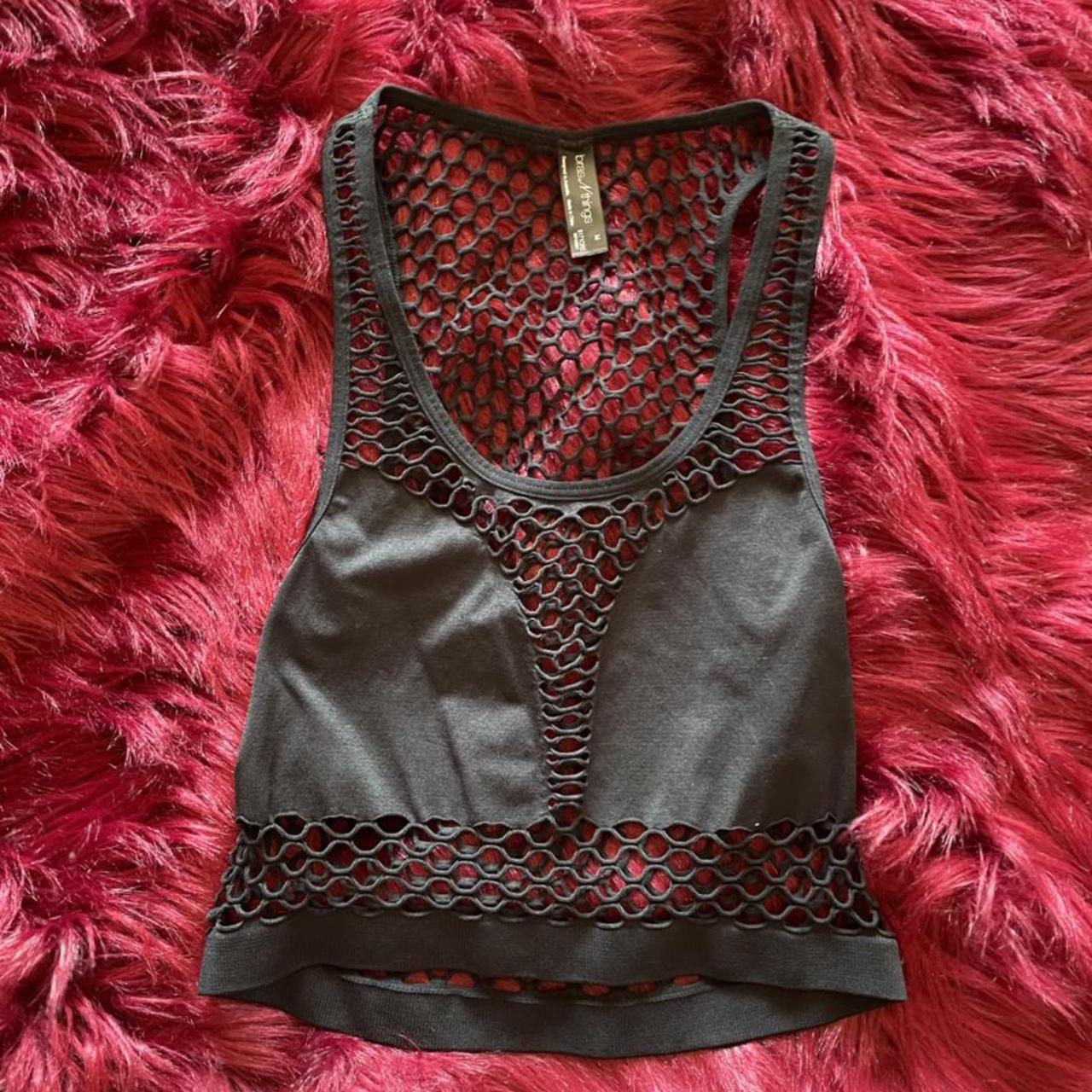 Bras n Things fishnet crop top. Only ever tried on.... | Depop