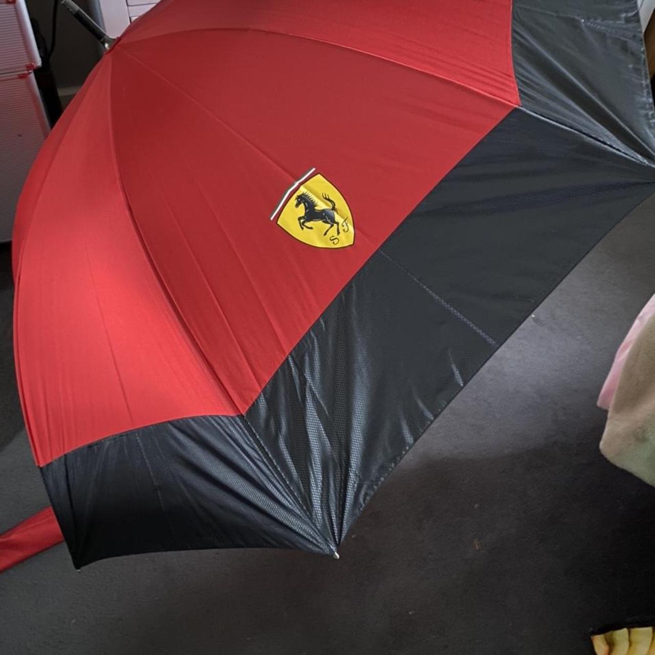 Authentic Ferrari merchandise golf umbrella Never... - Depop