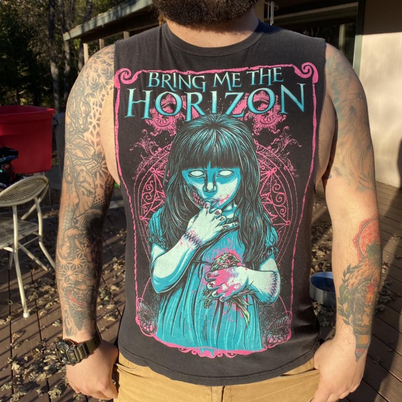 An old BMTH 2011 US Tour band tee that I cut into a... - Depop
