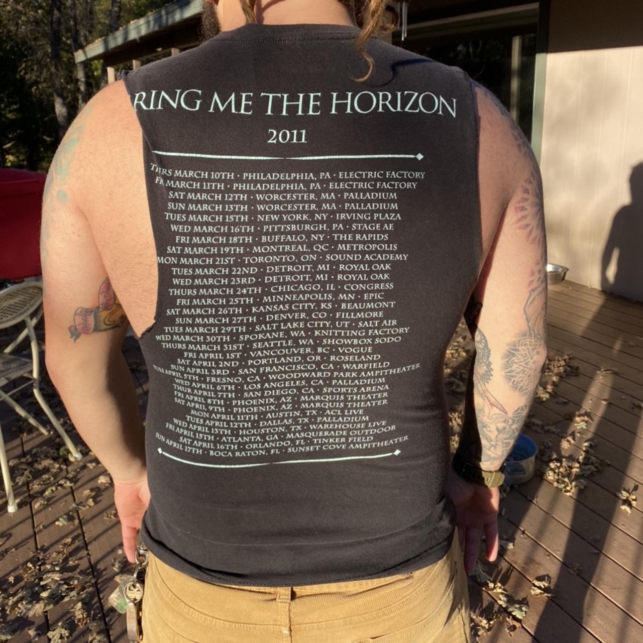 An old BMTH 2011 US Tour band tee that I cut into a... - Depop